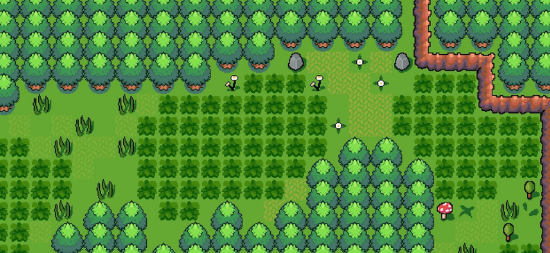 Pokemon Like Tilemap (New Classic Retro Pack) by FuminoStudio