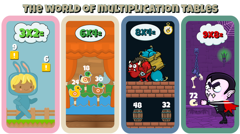 World of multiplication tables by MMeGAMES