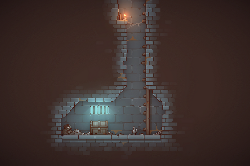 Pixel Art Platformer - Dungeon by Cainos