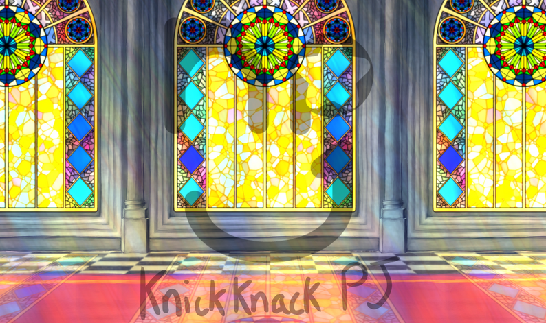 Visual Novel Background: Hallway Side by Knickknack PJ