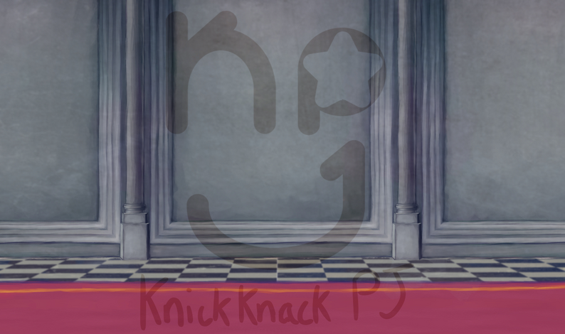 Visual Novel Background: Hallway Side by Knickknack PJ