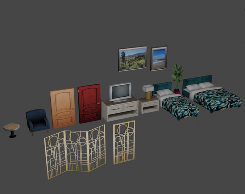 PSX Hotel Environment Asset Pack by Ink Ribbon