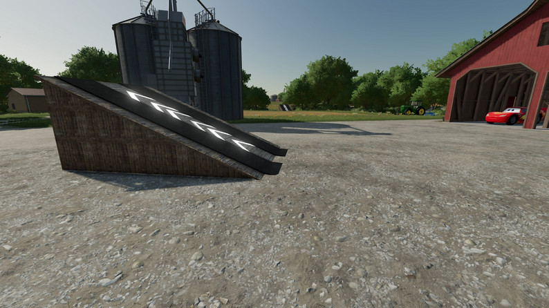 FS22 - Wood Jump Ramp by Squigglze