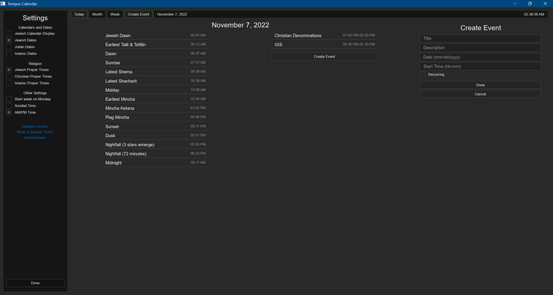 Tempus Calendar by Christian Seibold