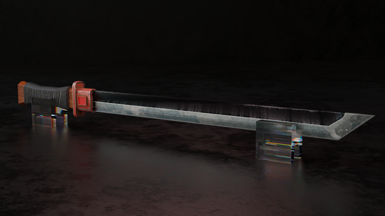 3D Gameasset Futuristic Katana by Harning