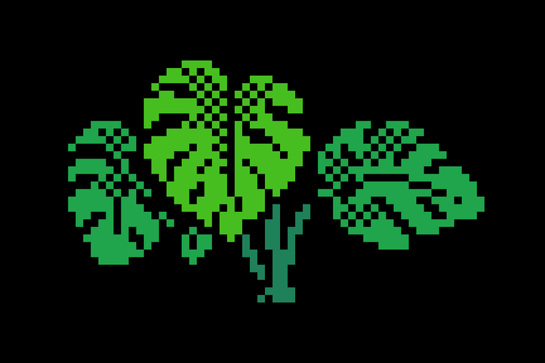Colored 1-bit Nature by Little Martian