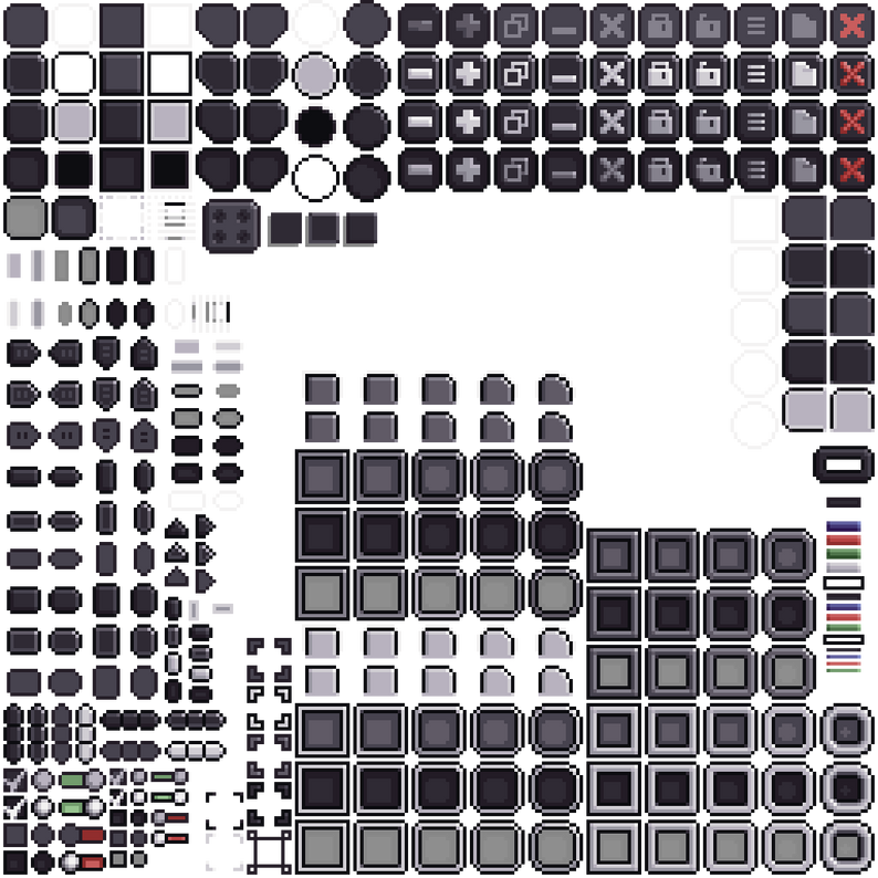 Generic Dark Pixel UI by Flatus