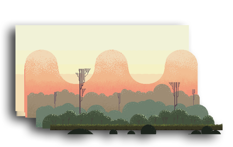 Free Pixel Art Hill by edermunizz