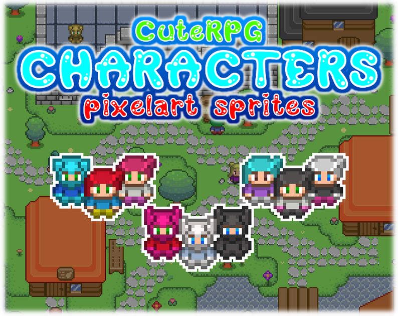 Character Sprites Cute RPG 24x24 retro characters asset pack! by PixyMoon