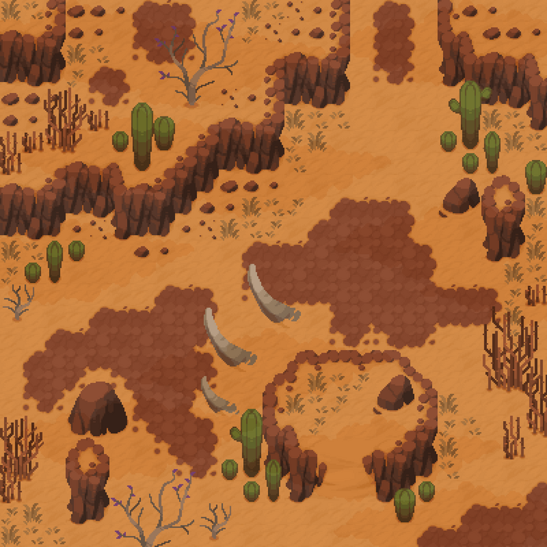 Pixel Crawler - Desert by Anokolisa