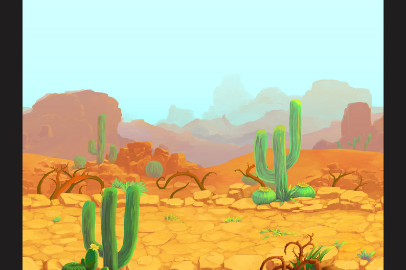 Desert - Game Background by ludicarts