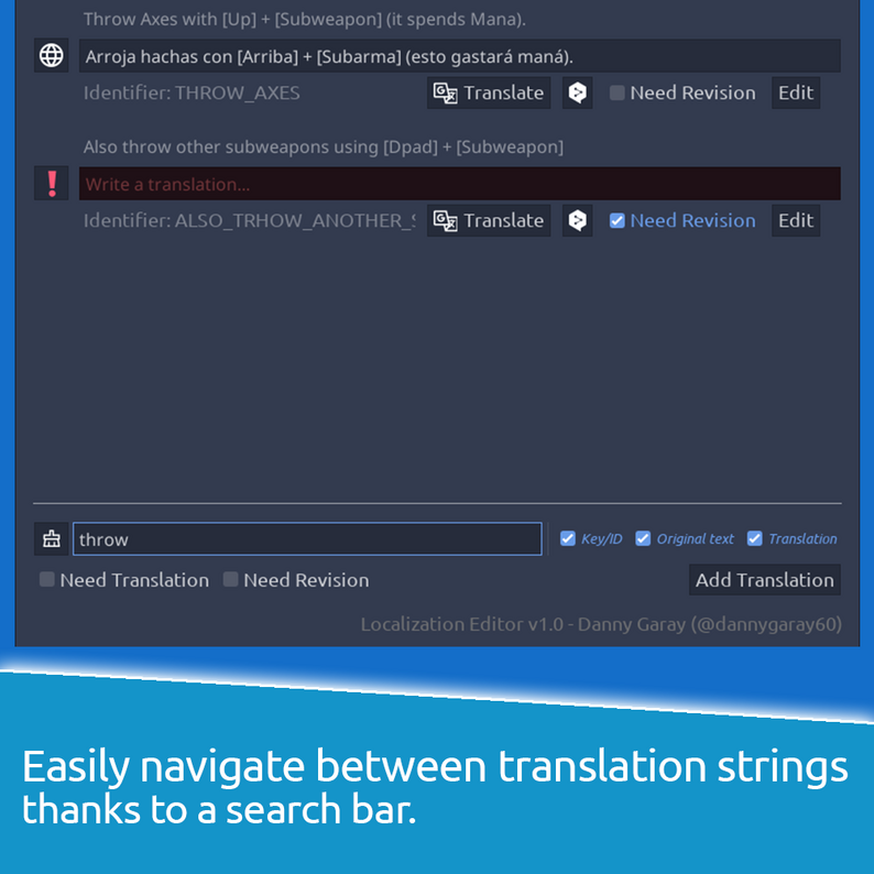 Localization Editor by Danny Garay