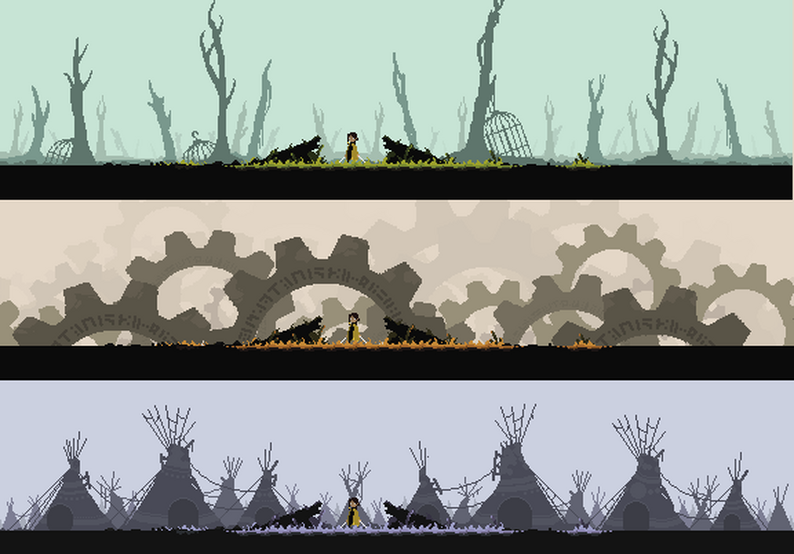 The DARK Series - Parallax Backgrounds by Penusbmic