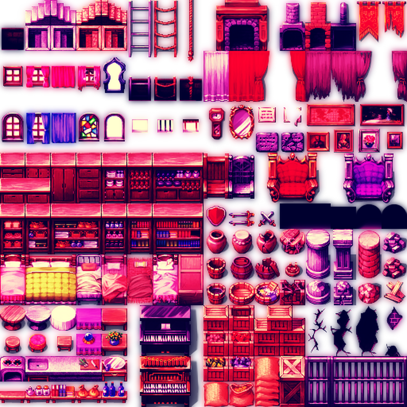 RPG MAKER PASTEL TILESET by Sukeban Games