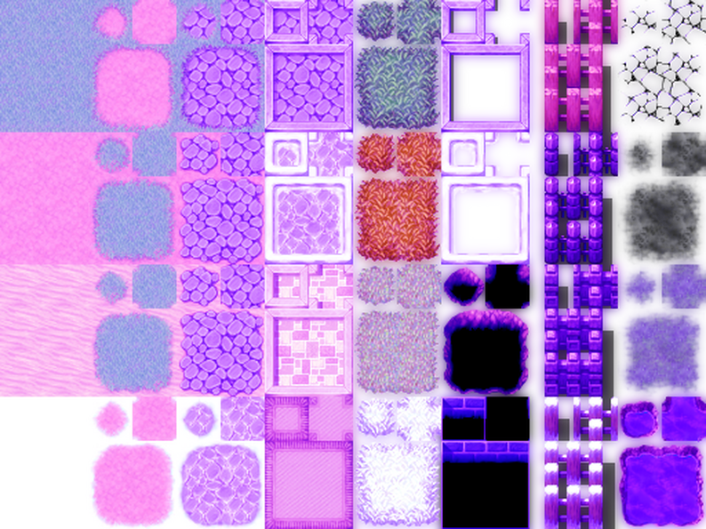 RPG MAKER PASTEL TILESET by Sukeban Games