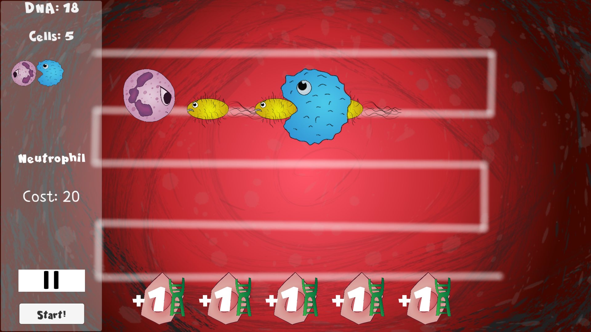 Immune System Tower Defense by JulieHirt