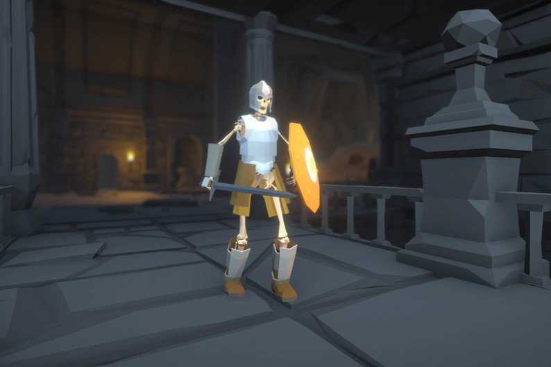 Low Poly Character - Skeleton Warrior - Fantasy RPG - Unity by Infinity PBR