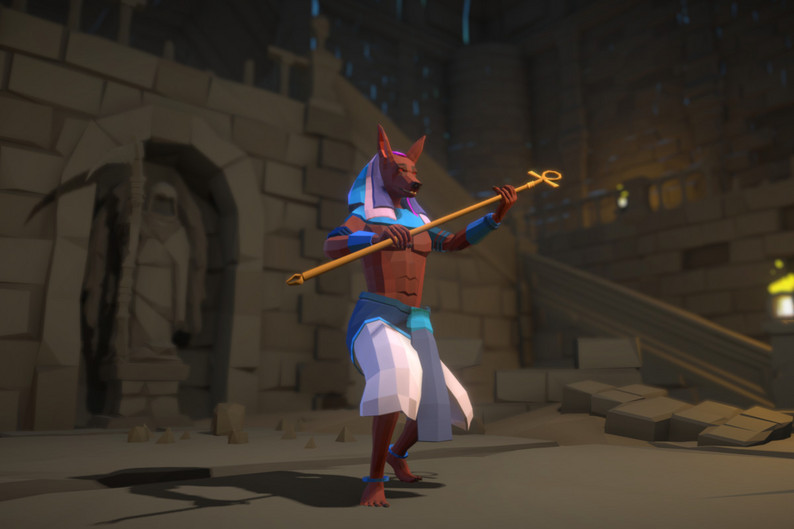 Low Poly Character - Anubis - Fantasy RPG - Unity by Infinity PBR