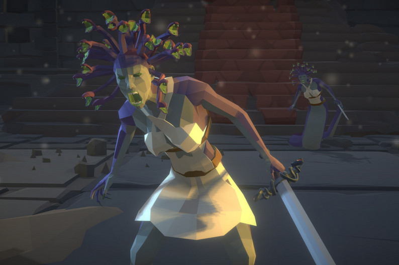 Low Poly Character - Medusa - Fantasy RPG - Unity by Infinity PBR