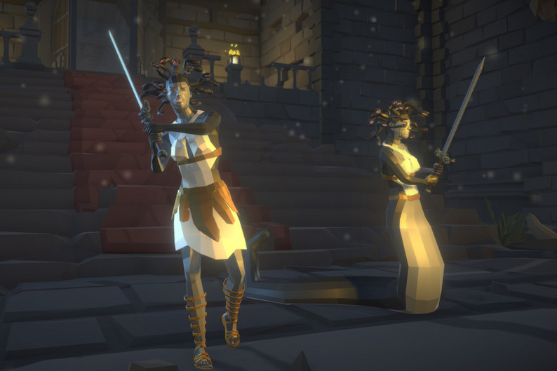 Low Poly Character - Medusa - Fantasy RPG - Unity by Infinity PBR