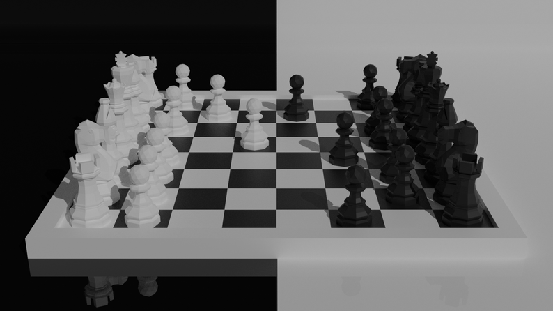 Low Poly Chess Set by LowPolyAssets