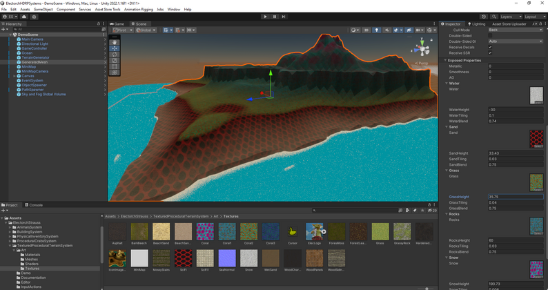 Textured Procedural Terrain System by Electorch Strauss