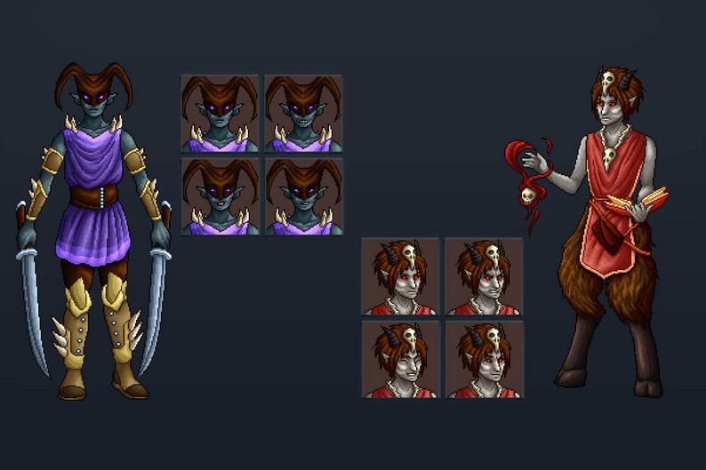 Free Demon Characters by Free Game Assets (GUI, Sprite, Tilesets)