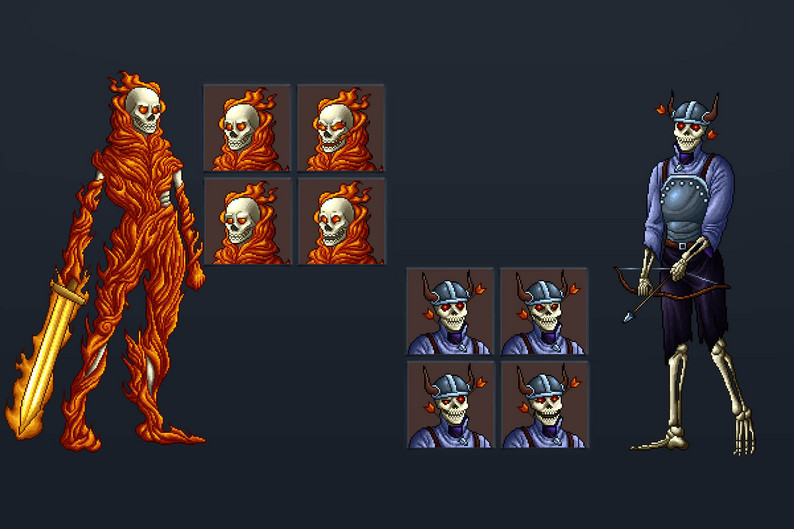Undead Warriors by Free Game Assets (GUI, Sprite, Tilesets)