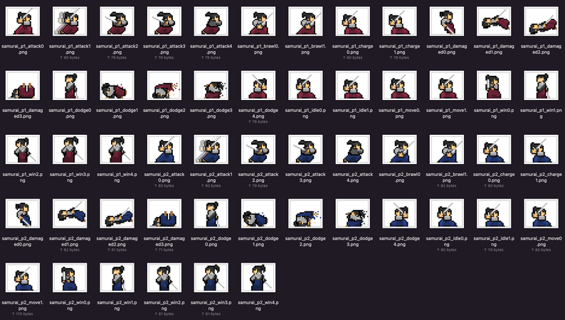 Samurai, Ninja, Shogun Pixel Art Sprites by alchemistsgames