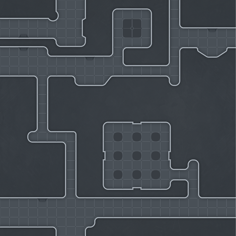 Infinite SciFi Battlemap - Grey by Lazarus