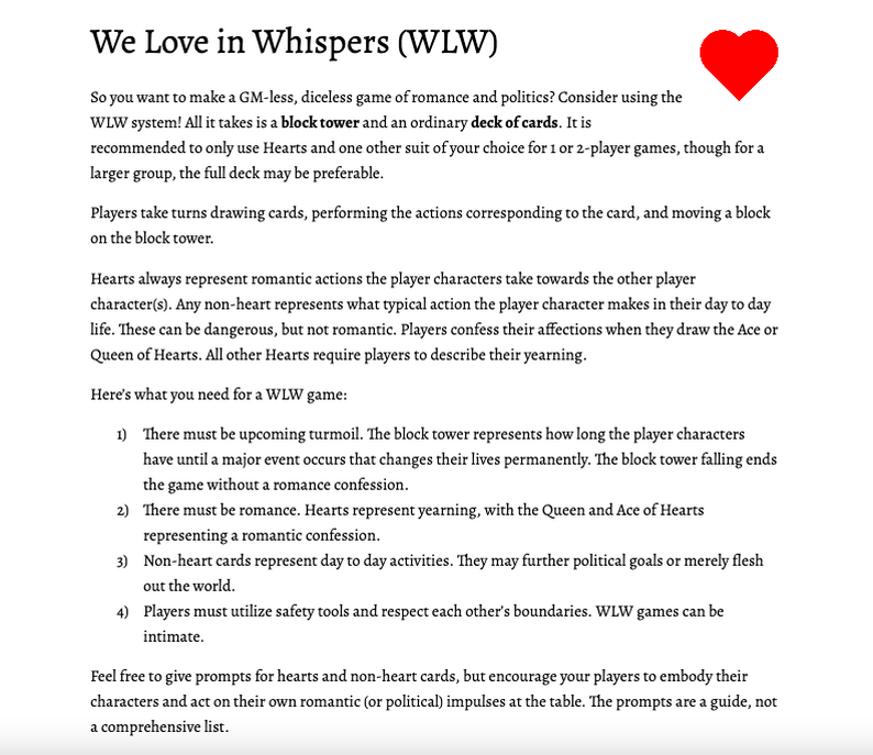 We Love in Whispers: The WLW System by unseeliejess
