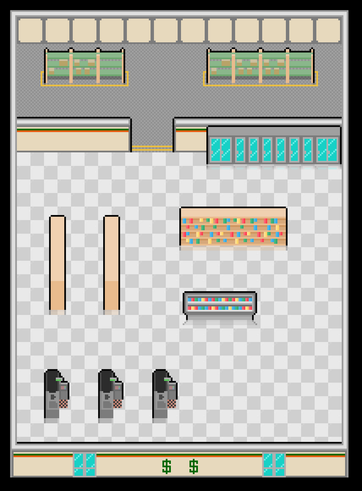 Super Market 2D Tileset by Carbonova