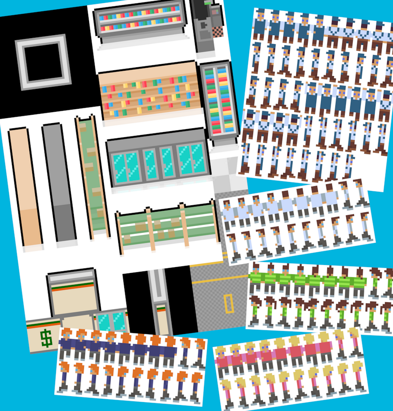 Super Market 2D Tileset by Carbonova