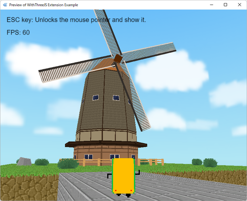 WithThreeJS Extension for GDevelop by PANDAKO