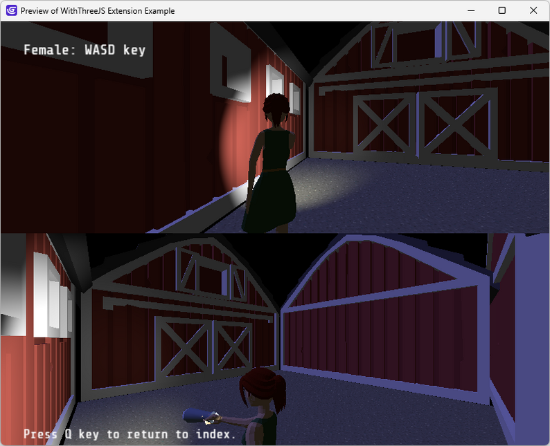 WithThreeJS Extension for GDevelop by PANDAKO