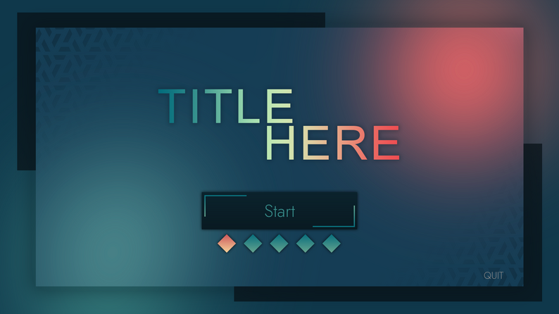 Modern Gradient Ren'Py GUI template by Skolaztika
