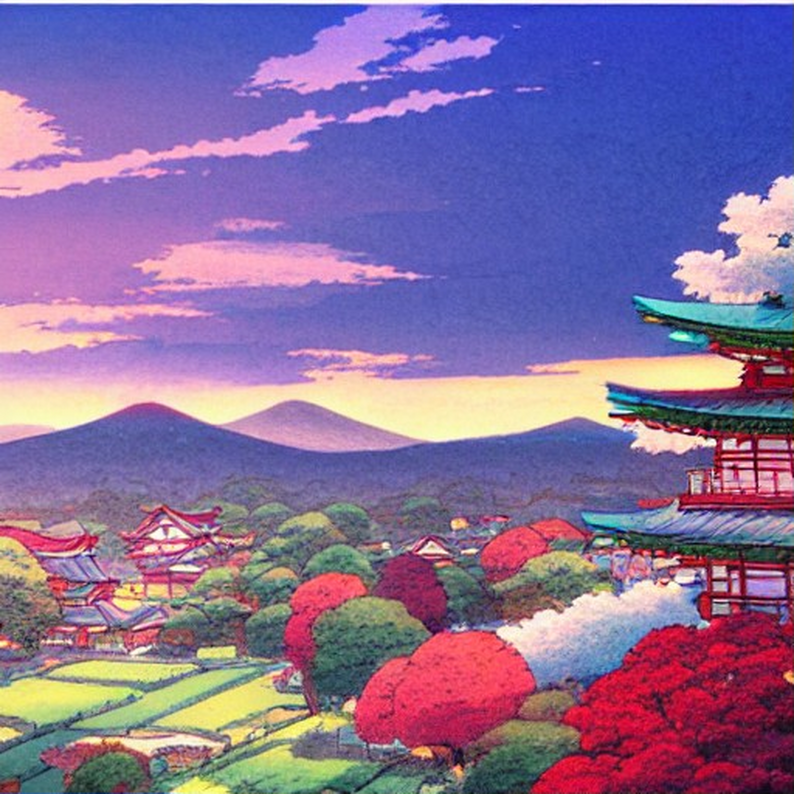 Japanese Landscape Backgrounds by fodric