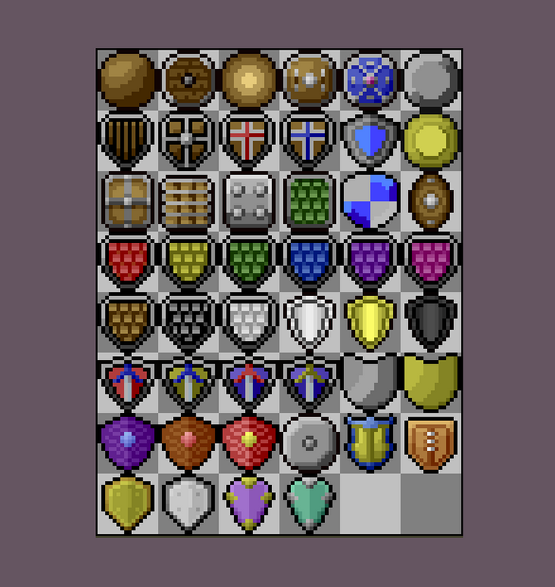 16x16 Shields by RaynerZ