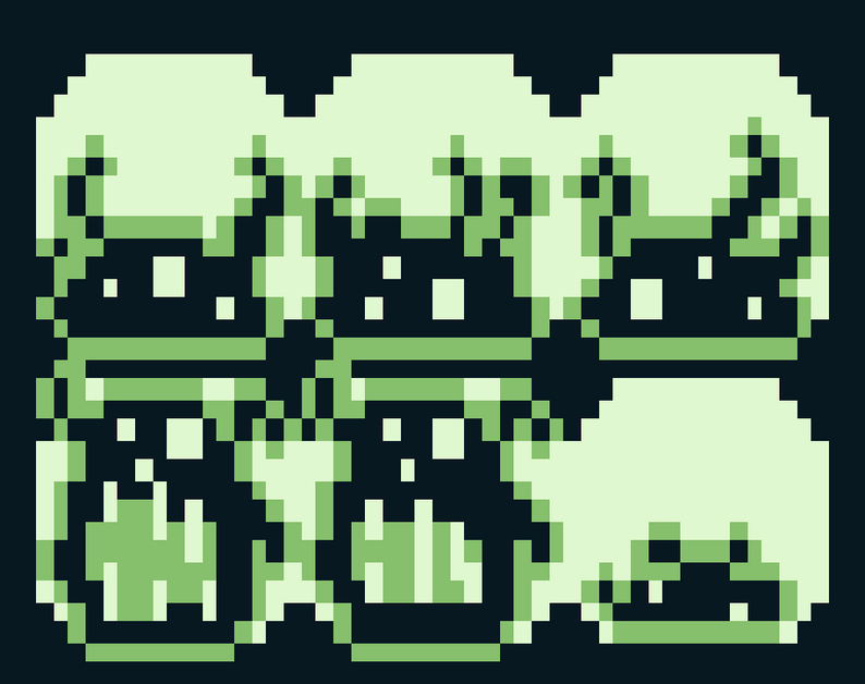 horror abomination sprite sheet by strangeyk