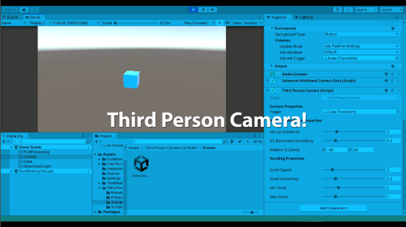 Third Person Camera Controller - Unity Asset by Astra Games Studios