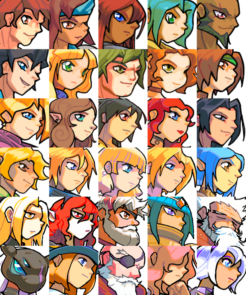 RPG Faceset / Visual Novel / Tabletop asset ( Nostalgia Legends ) by ...