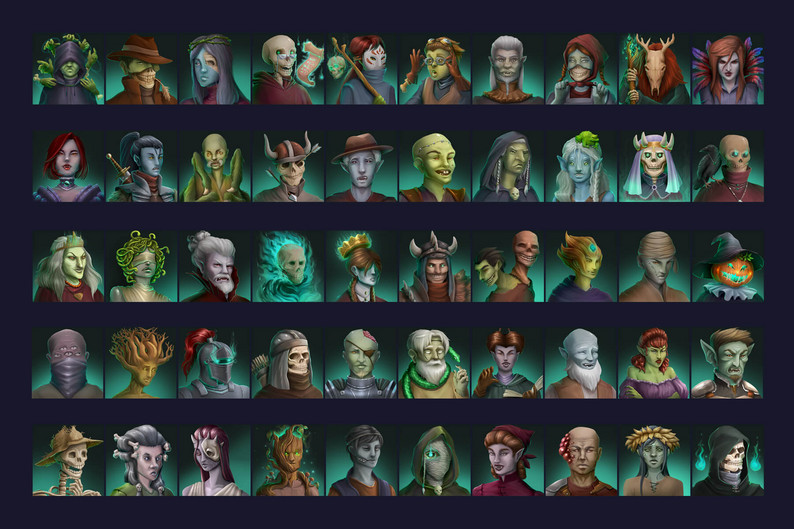 Undead Avatars by Free Game Assets (GUI, Sprite, Tilesets)