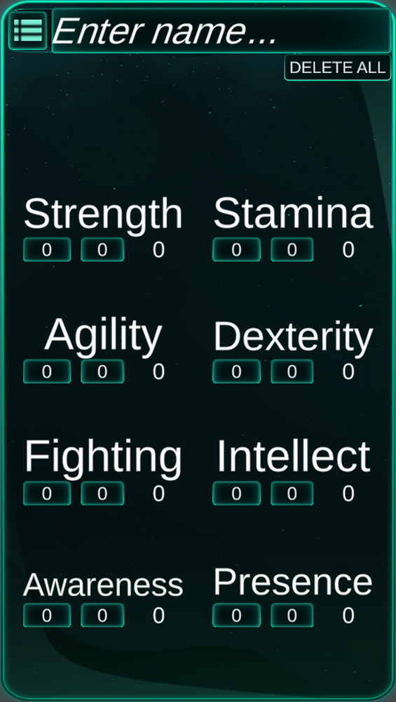 Mutants & Mastermind 3e Mobile Character Sheet by After Morning