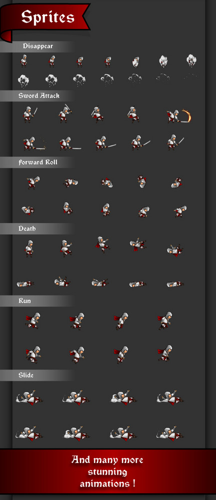 The Light Assassin Character Sprites by overcrafted