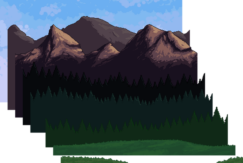 Parallax Backgrounds: Plains by Admurin