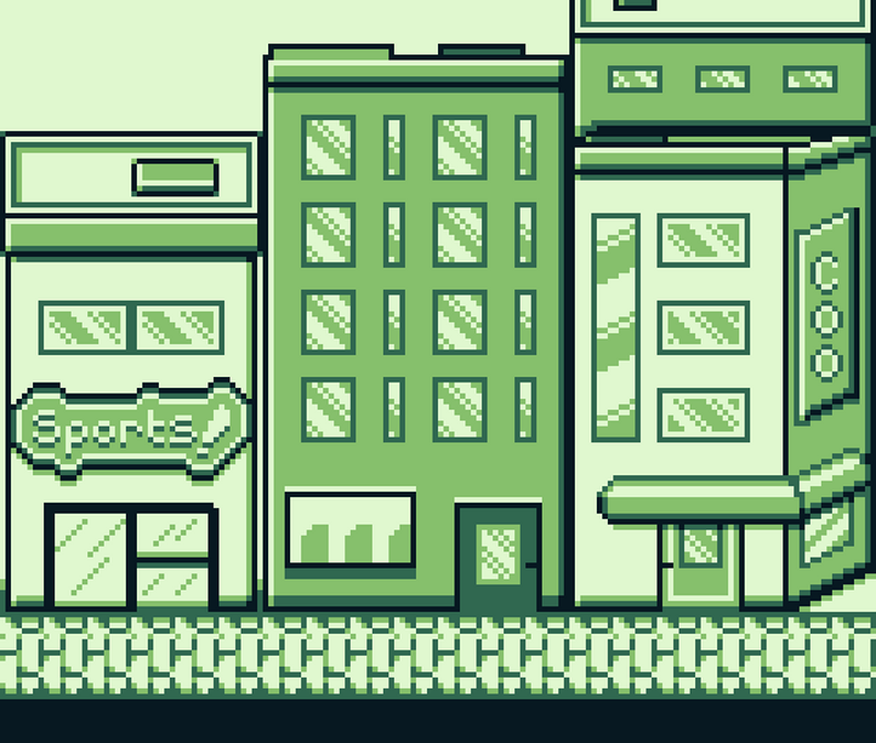 GB Studio City Tileset by Reakain