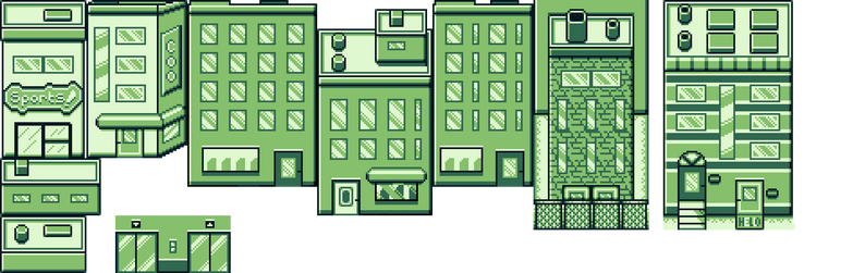 GB Studio City Tileset by Reakain