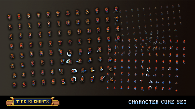 Time Elements: Character Core Set by finalbossblues