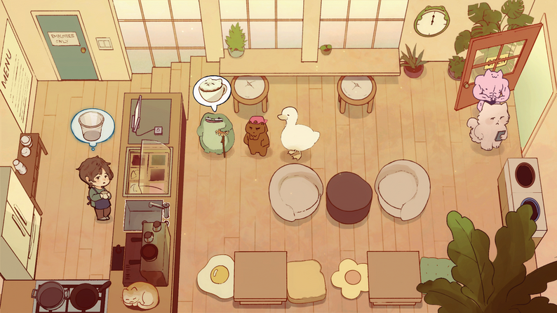 an average day at the cat cafe by angela he, Alex Rose, atmospherium