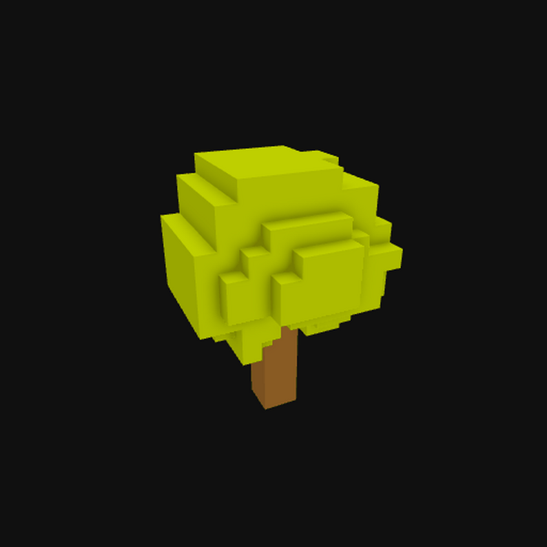 Low Poly Voxel Trees by Xyphien
